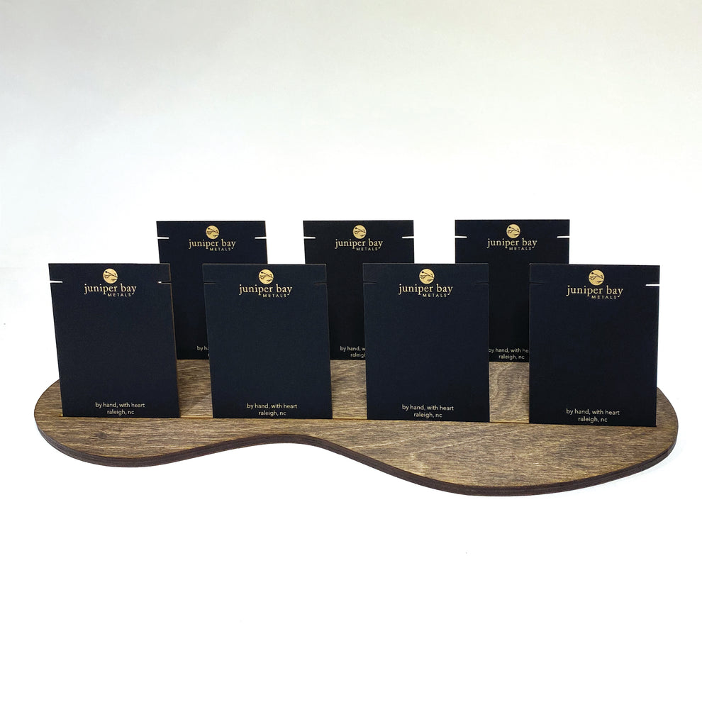 Wave Slotted Card Display – Lzrbeams